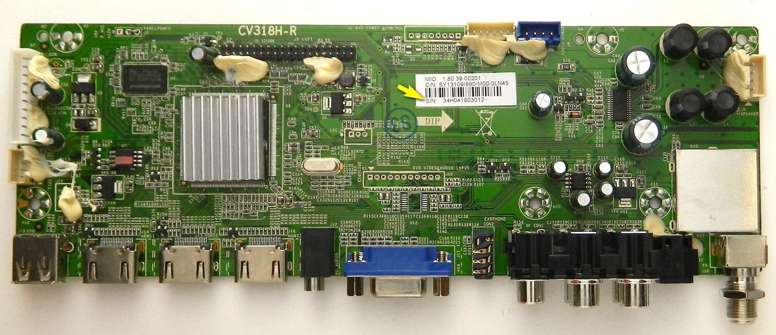 Input Board 34H0418 from Insignia NS-46L400NA14