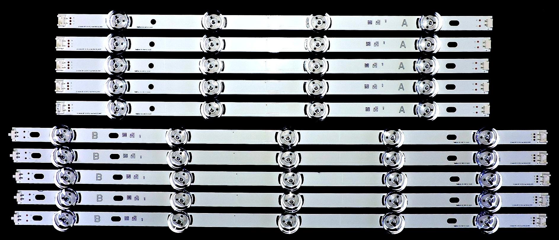 LG LED Light Kit T500HVF05.0 (10 Strips) (1 strip bad), Free Shipping