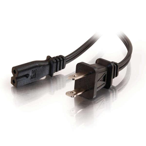 Standard 5ft 2-prong AC Power Cord - Polarized Straight Plug