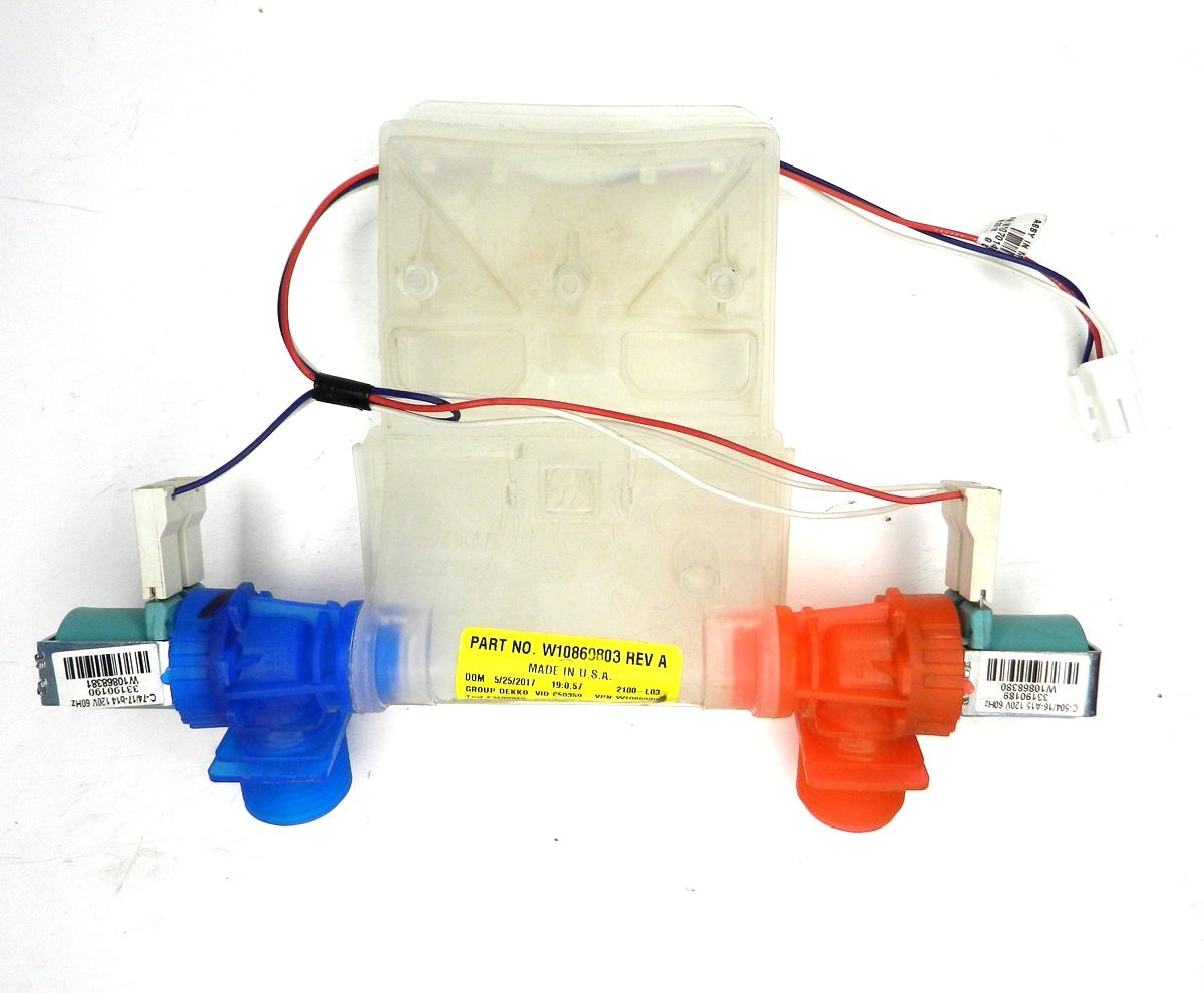 Whirlpool Water Inlet Valve W10869803 REV A