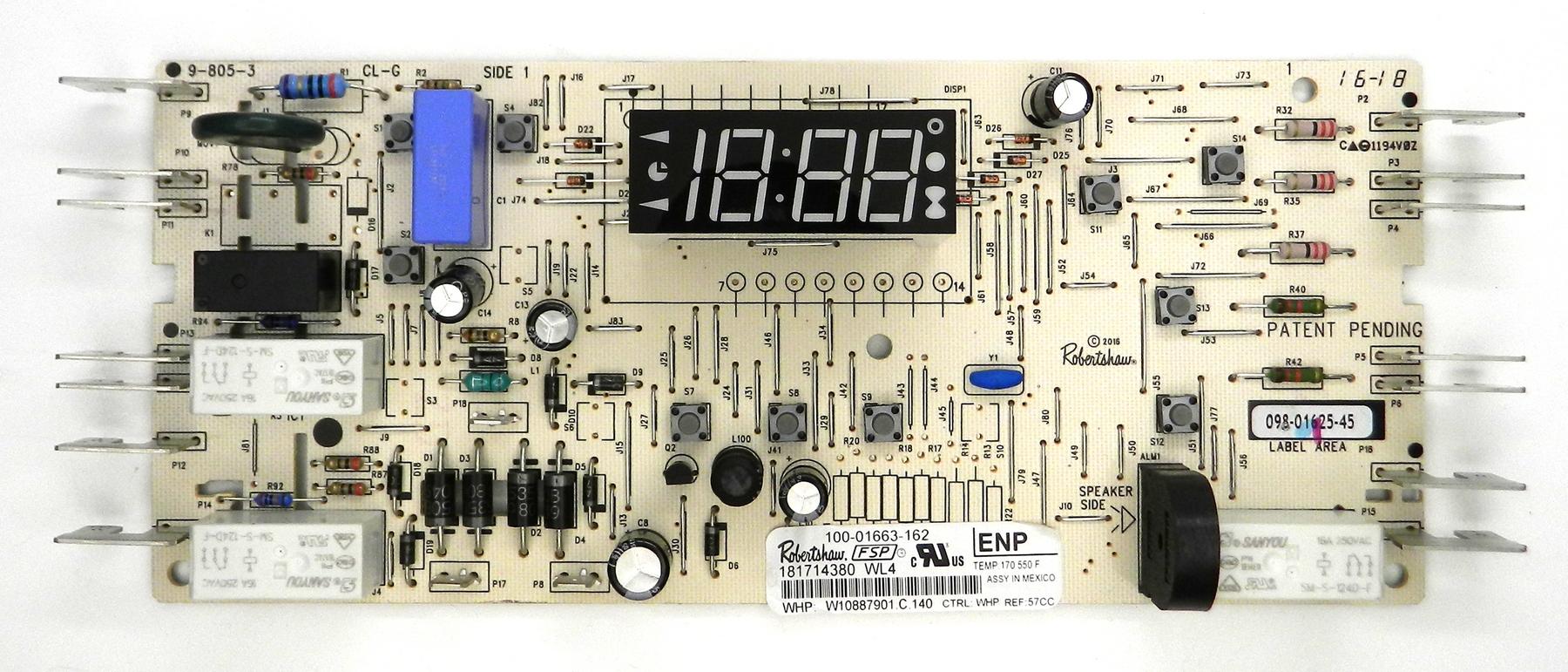 Whirlpool Electronic Control Board W10887901.C.140, Free Shipping