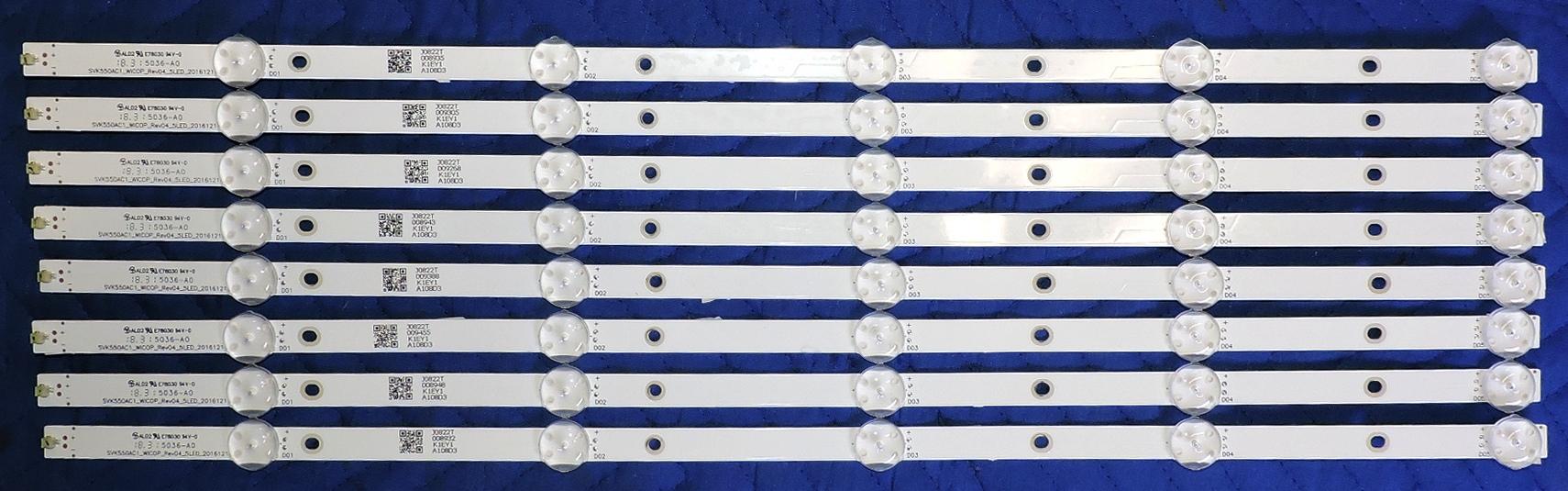 Toshiba K550WDRBHO350A700K LED Light Kit (8 Strips)